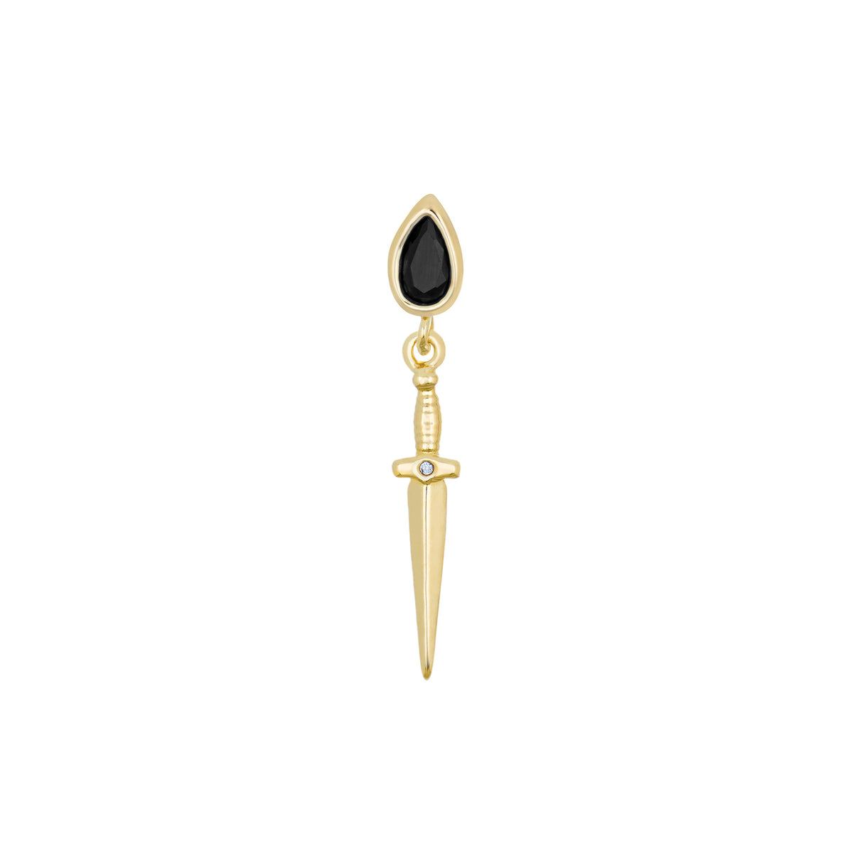 Little Rooms 14K Dagger Stud Earring