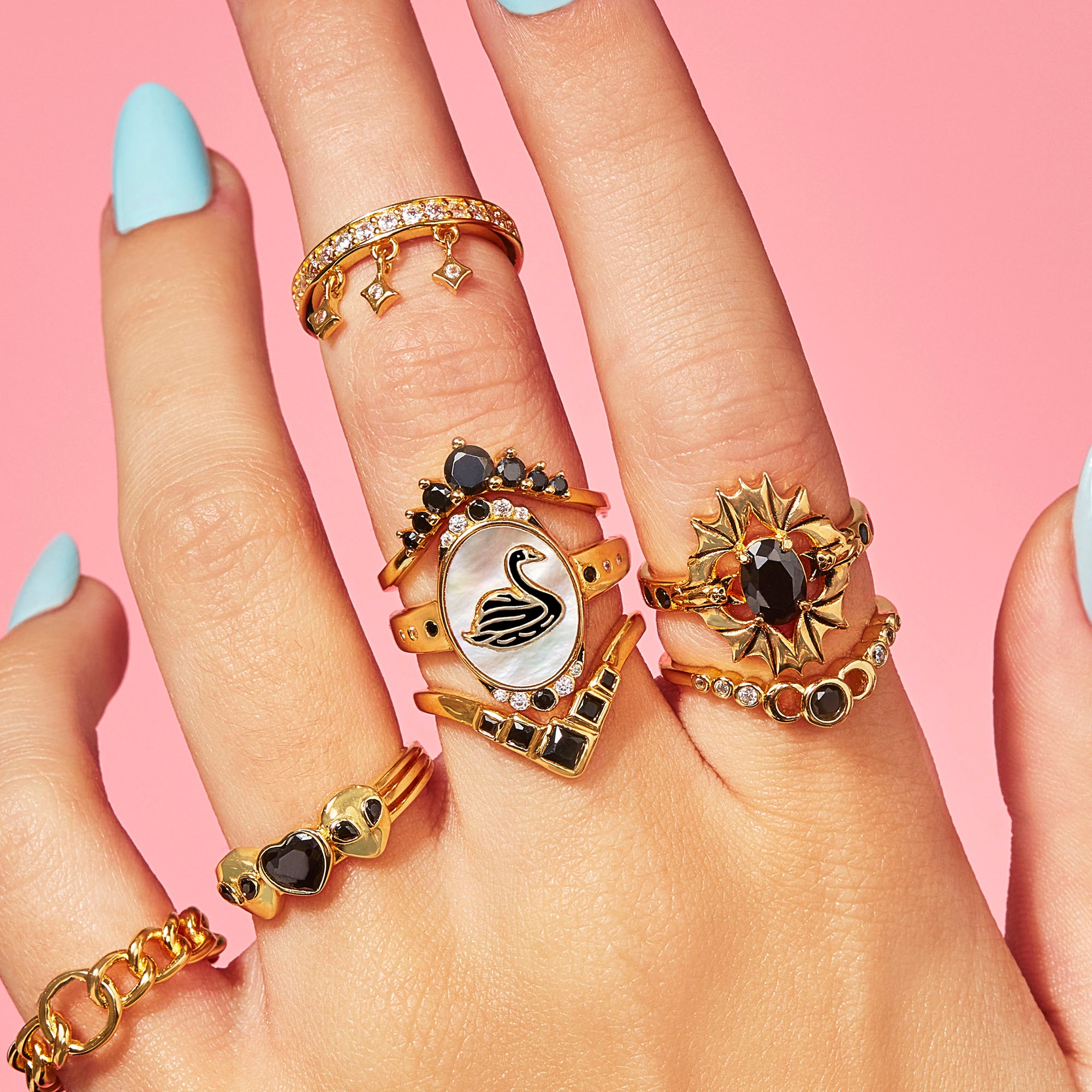 Little Rooms Opera Ring - Black