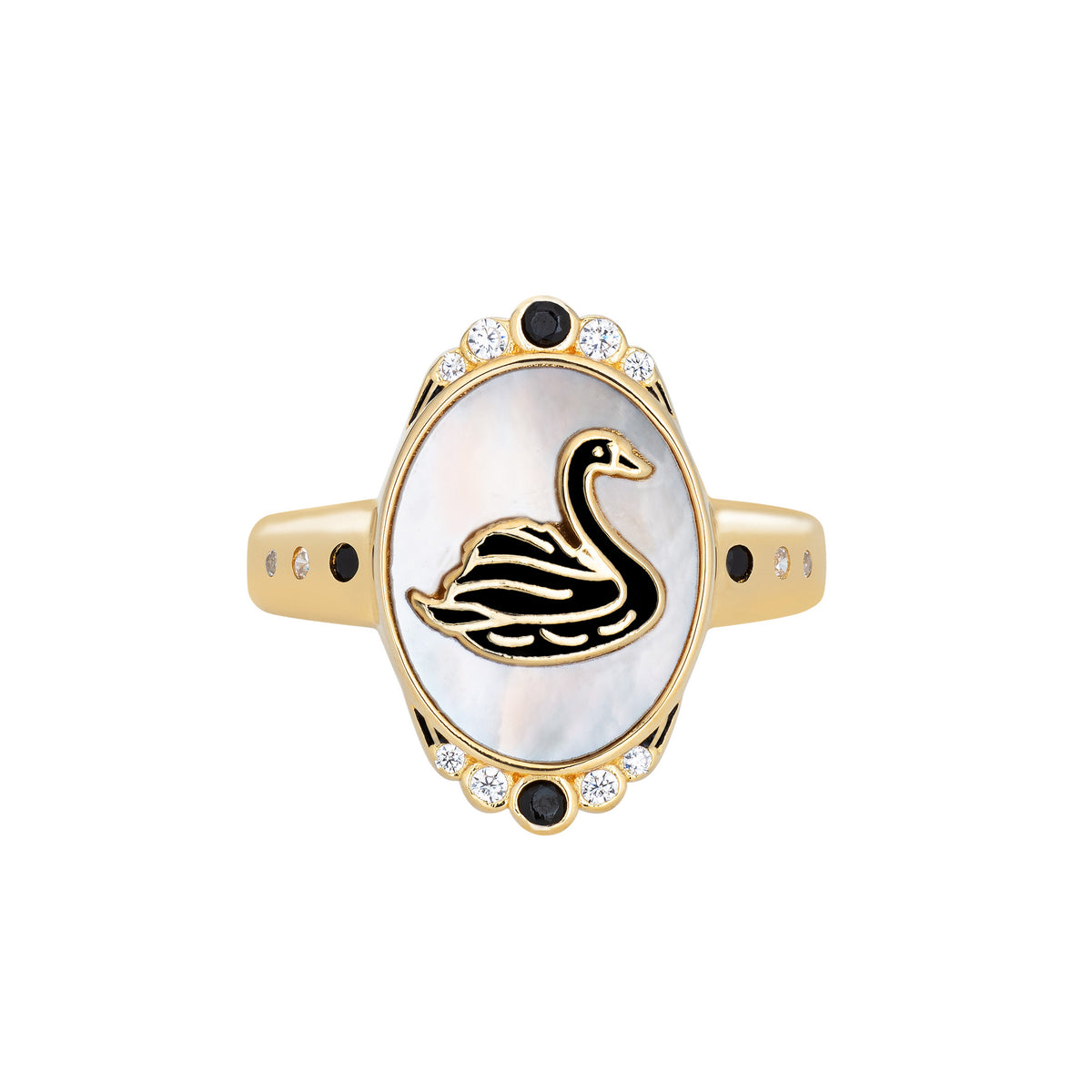 Little Rooms Black Swan Ring