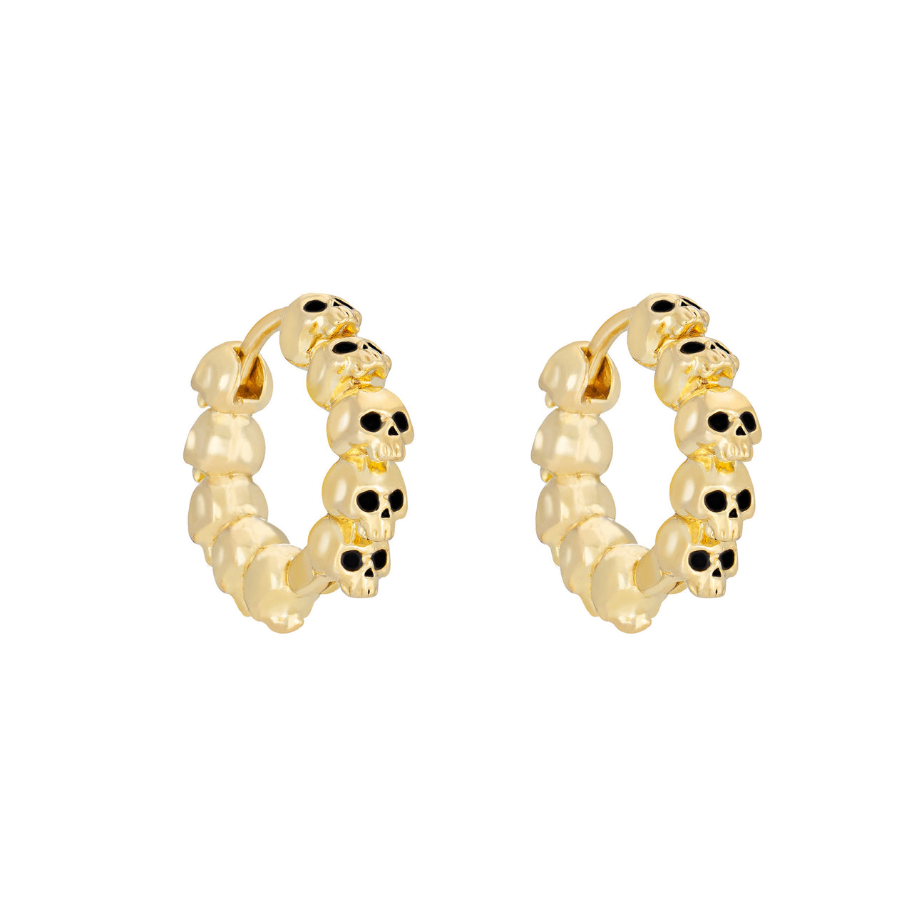 Little Rooms Skull Hoop Earrings