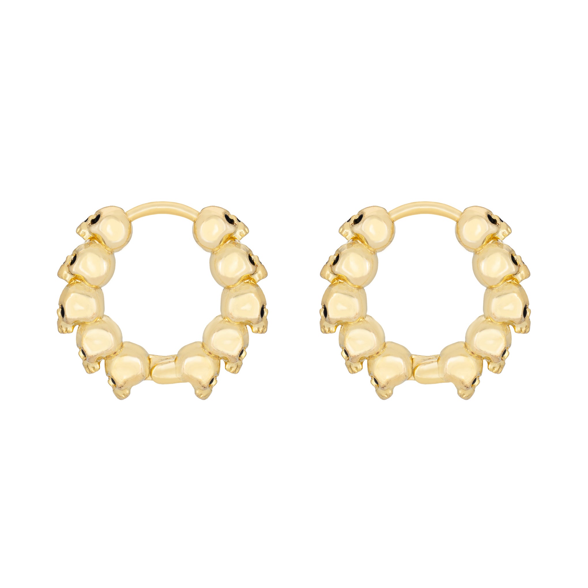 Little Rooms Skull Hoop Earrings