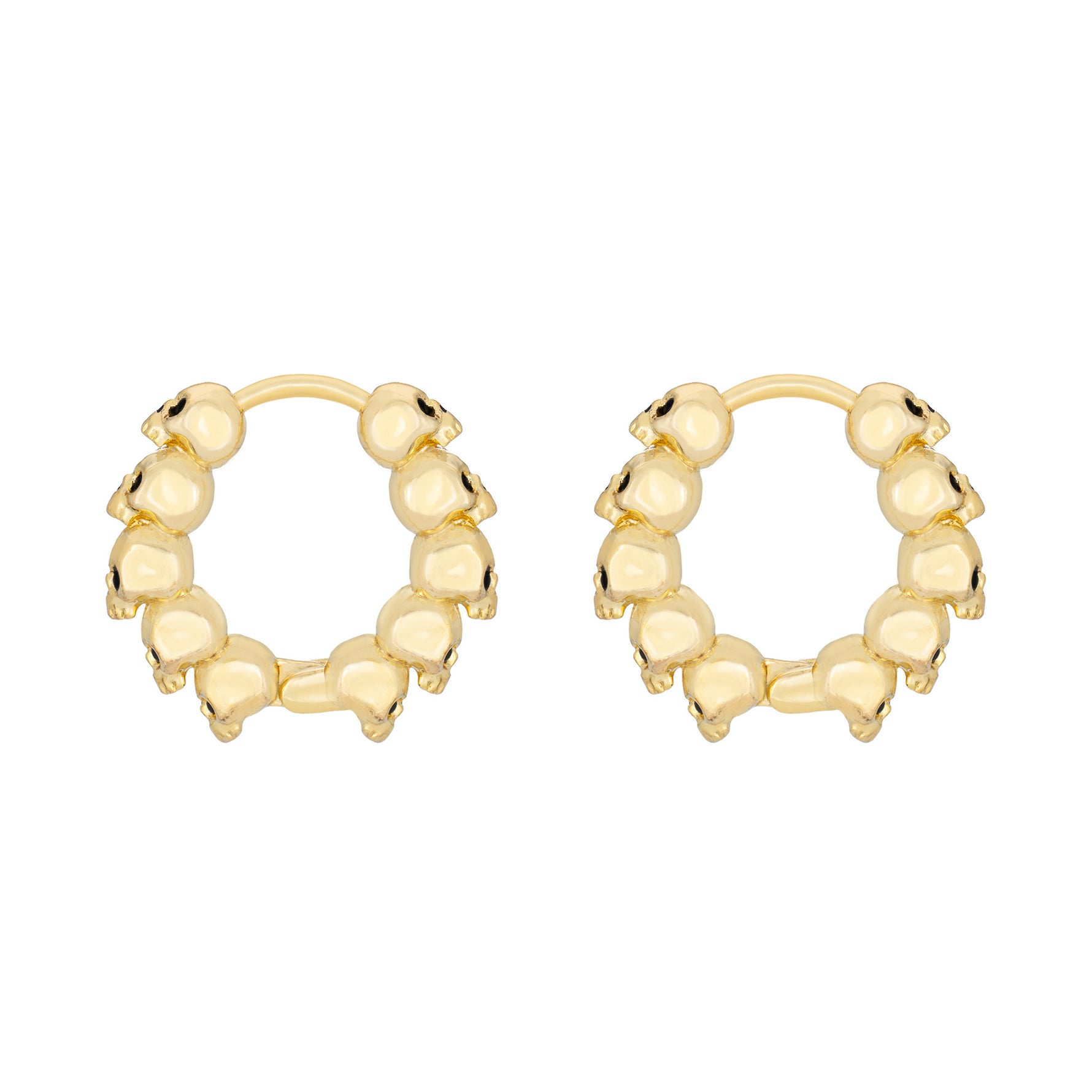 Little Rooms Skull Hoop Earrings
