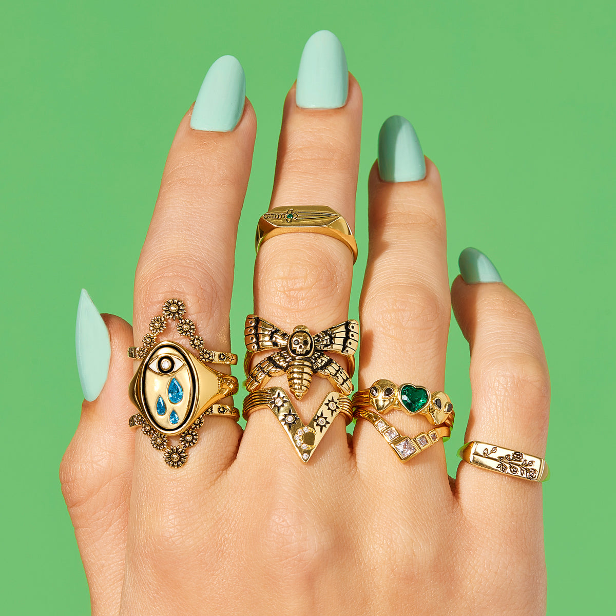 Little Rooms Cry Baby Signet Ring