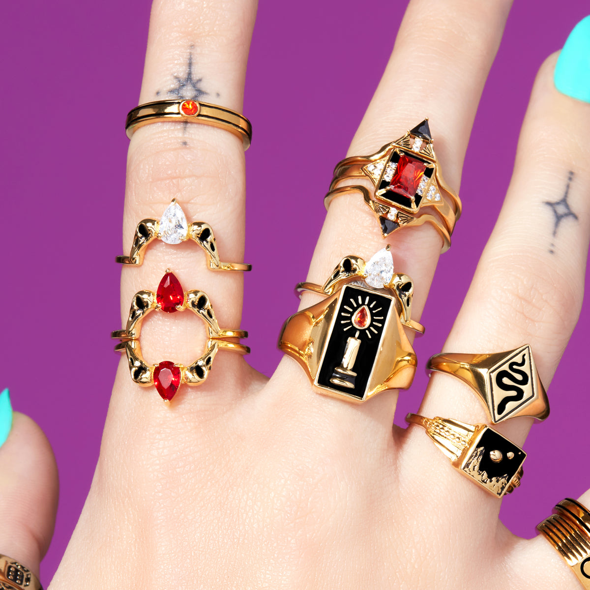 Little Rooms White Corvus Ring