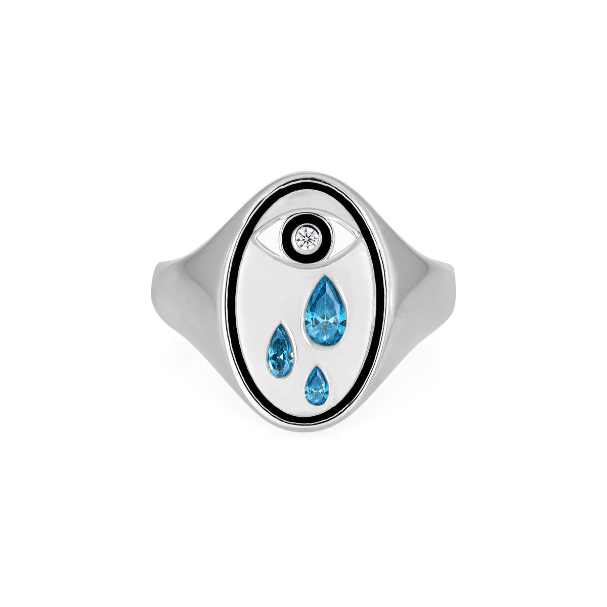 Little Rooms Cry Baby Signet Ring